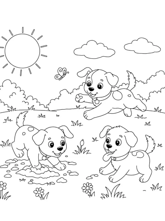 42 Kleurplaat Honden Unieke | Downloaden En Printen PDF