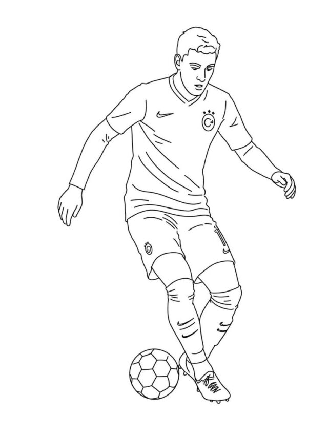 16 Arda Güler boyama sayfası ücretsiz PDF yazdırılabilir