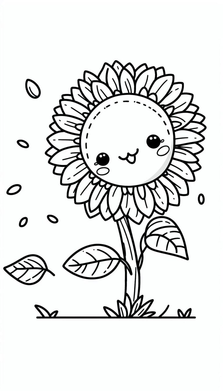 39 Mewarnai Bunga Matahari gratis (gambar untuk dicetak)