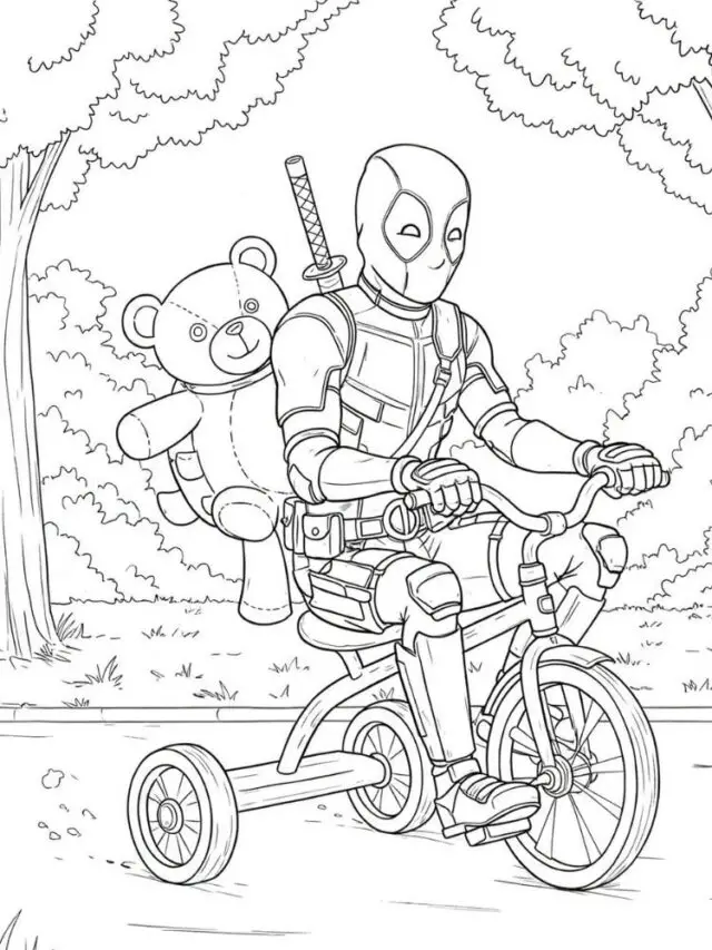 36+ Dibujos de Deadpool para colorear e imprimir PDF