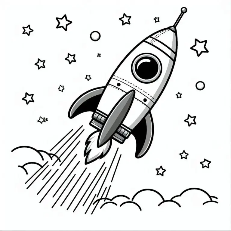 23+ Coloriage Fusée Unique (Dessins à imprimer PDF)