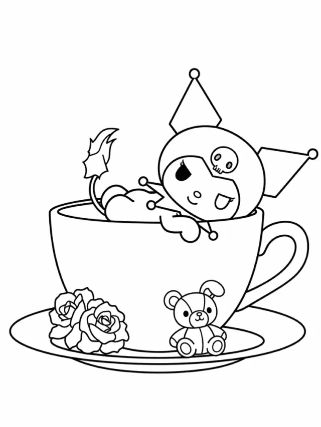 53+ Kuromi Coloring Pages For Kids Free Printables