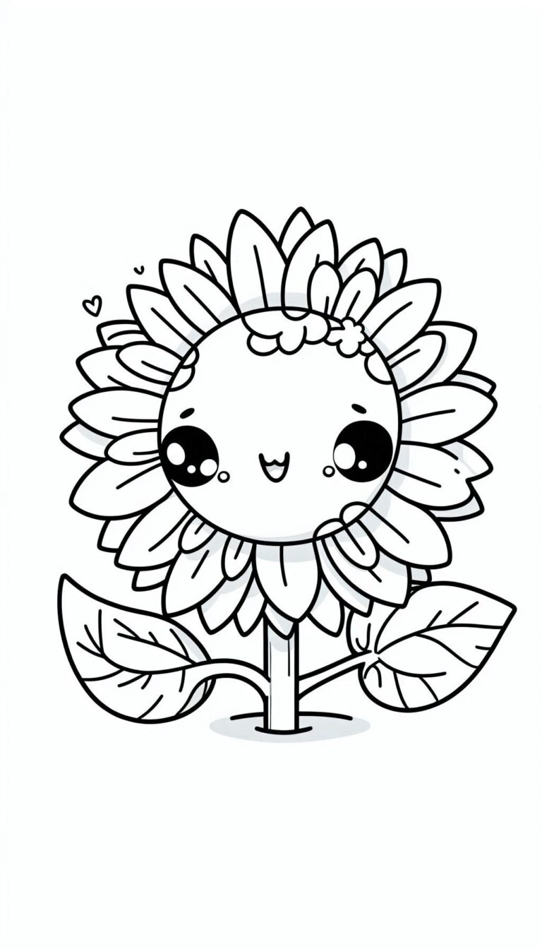 39 Mewarnai Bunga Matahari gratis (gambar untuk dicetak)