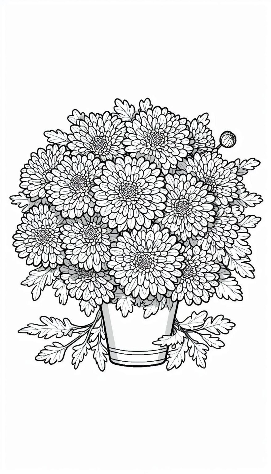 24 꽃다발 색칠공부 고유한 인쇄 가능 PDF 무료