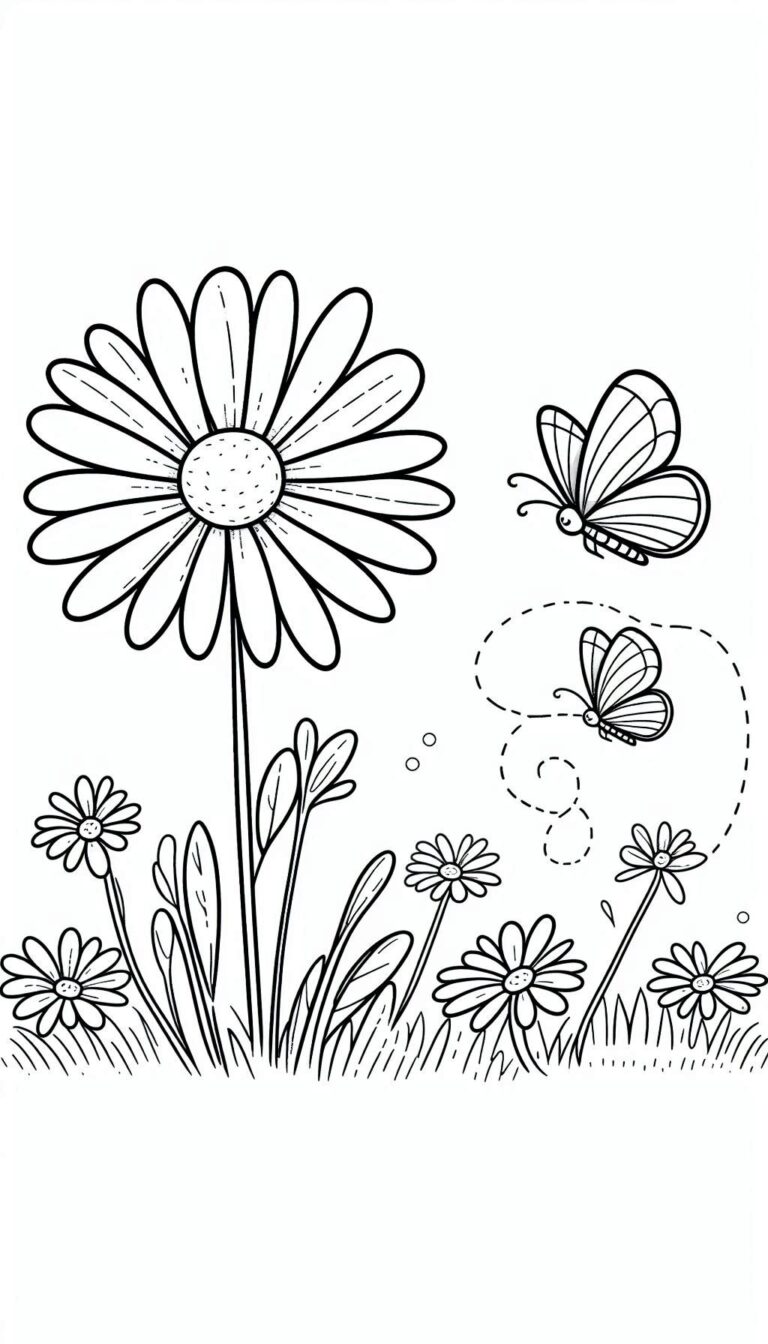 39 Kolorowanki Kwiaty I Motyle | Download I wydrukuj PDF