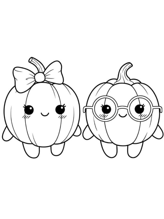 25+ Pumpa målarbilder för barn utskrivbar PDF gratis