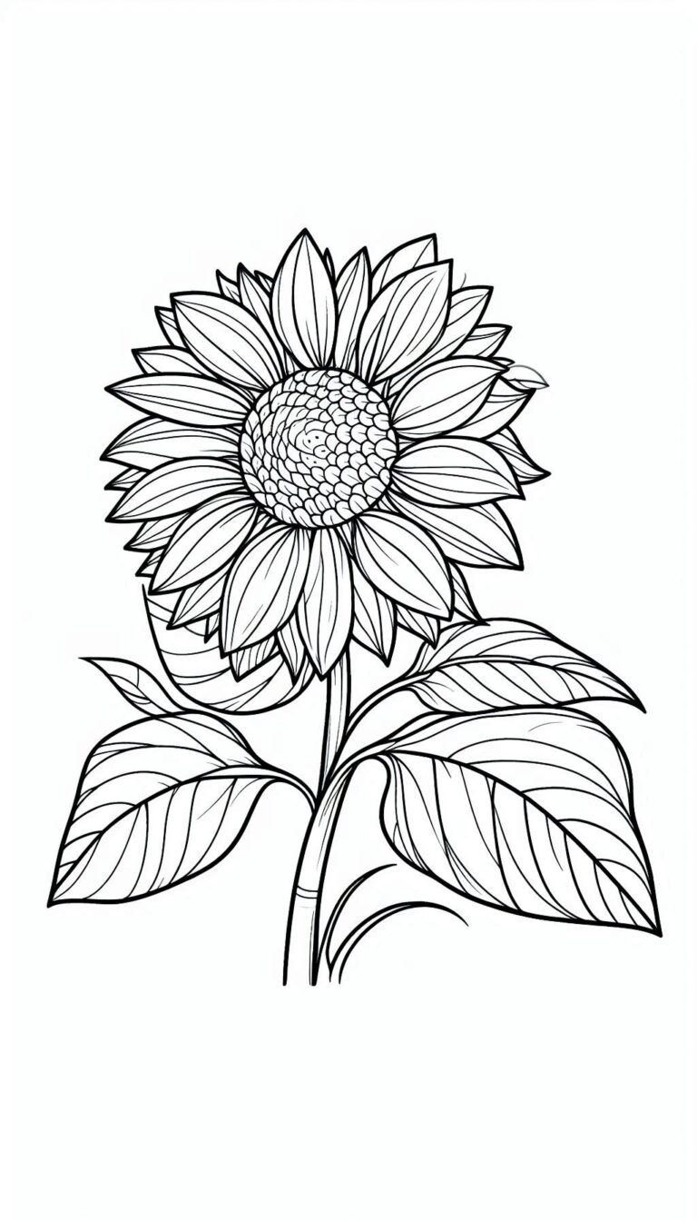 39 Mewarnai Bunga Matahari gratis (gambar untuk dicetak)
