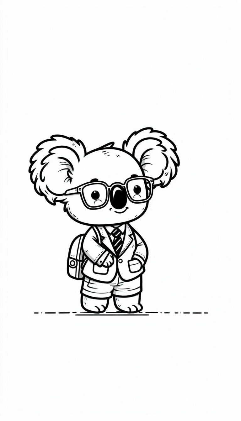 33+ Dibujos de koala para colorear e imprimir PDF gratis