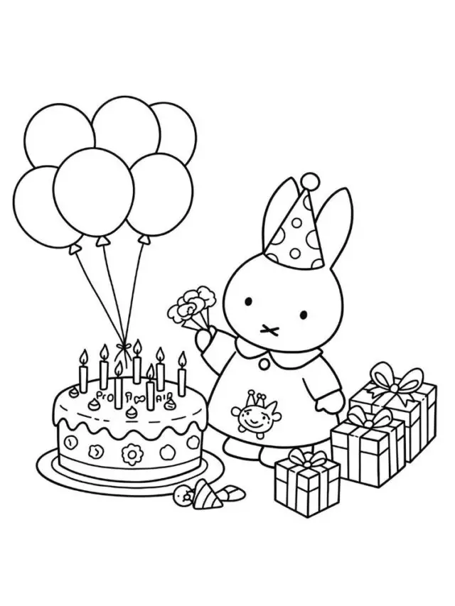 36+ Miffy coloring pages for kids | Free Printables PDF