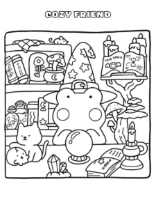 39 Cozy Friend coloring pages (Free Printables PDF)