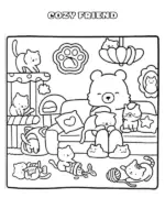 39 Cozy Friend de colorat gratis (Desene imprimabile PDF)