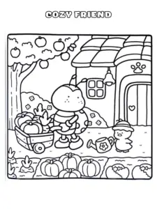 39 Cozy Friend coloring pages (Free Printables PDF)