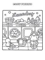 39 Cozy Friend de colorat gratis (Desene imprimabile PDF)