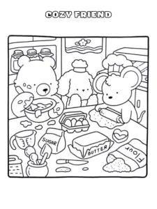 39 Cozy Friend coloring pages (Free Printables PDF)