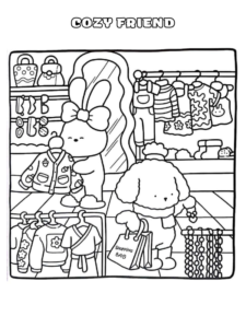 39 Cozy Friend coloring pages (Free Printables PDF)