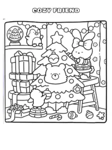 39 Cozy Friend coloring pages (Free Printables PDF)