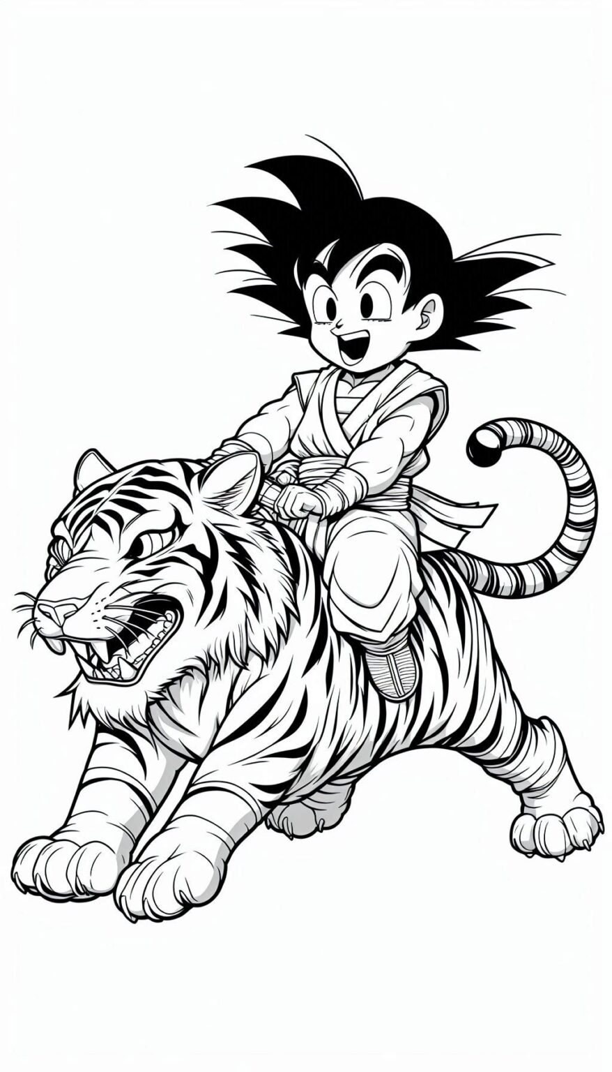 39 Son Goku 색칠공부 고유한 인쇄 가능 PDF 무료