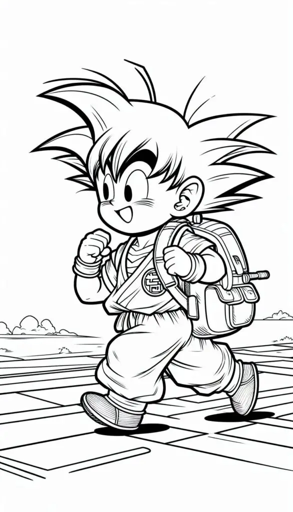 39 Dibujos de Son Goku para colorear e imprimir PDF