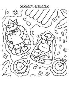 39 Cozy Friend coloring pages (Free Printables PDF)