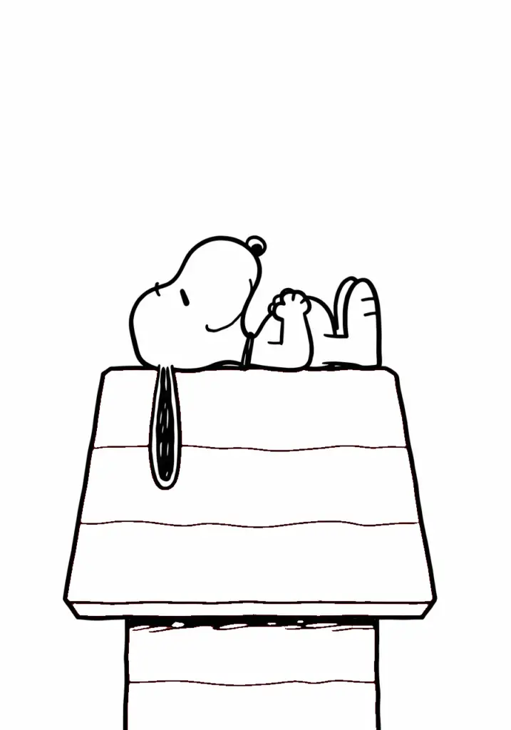 40 Dibujos de Snoopy para colorear e imprimir PDF