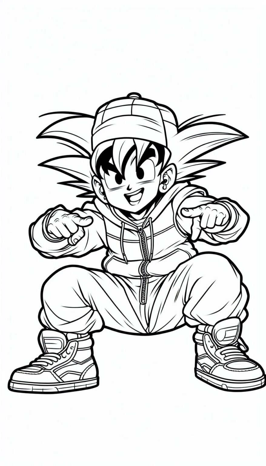 39 Kleurplaat Son Goku Unieke | Download En Printen PDF