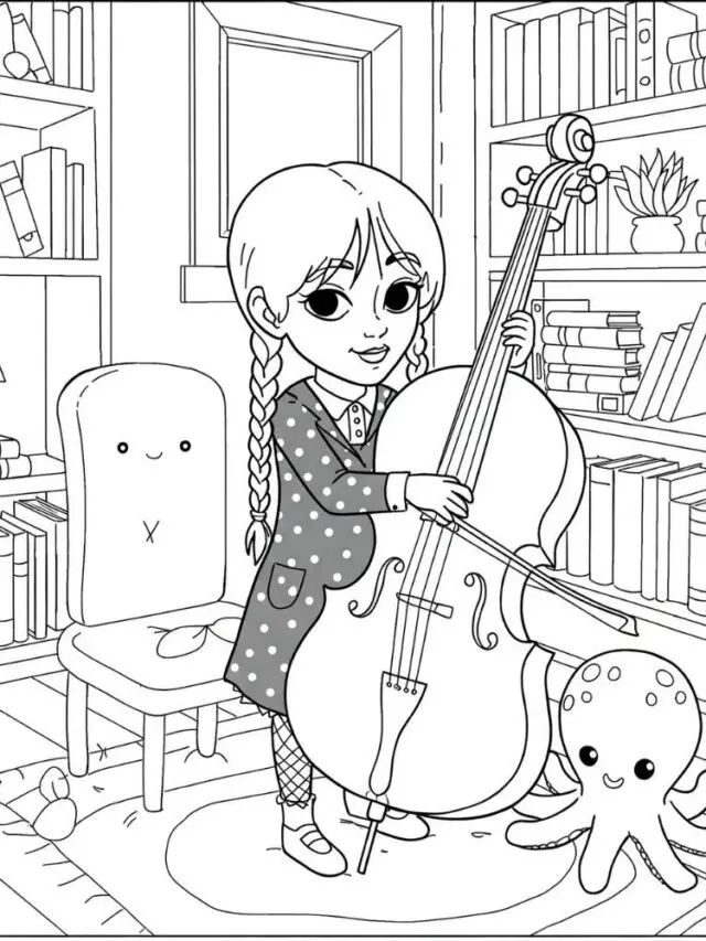 31 Wednesday coloring pages unique (Free Printables PDF)