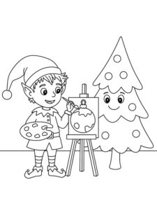 33 Elfi de Crăciun de colorat ùniko (Desene imprimabile PDF)