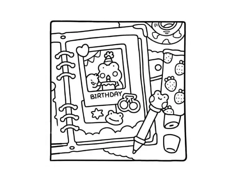 37 Comfy Days coloring pages (Free Printables PDF)