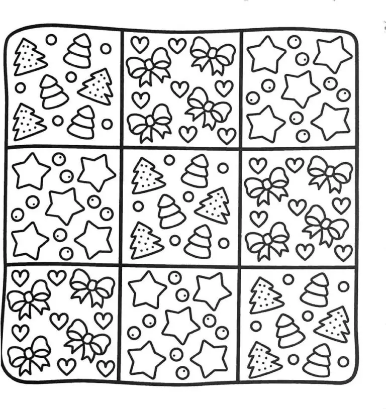 40 Cozy Christmas Patterns Ausmalbilder zum ausdrucken PDF