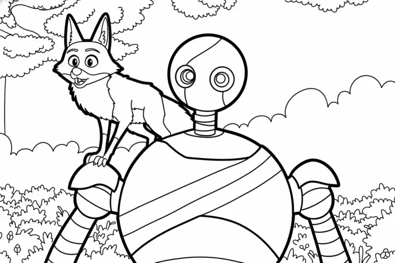 14 The Wild Robot coloring pages (Free Printables PDF)