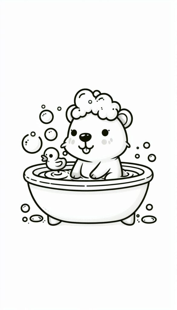 42 Capybara de colorat ùniko (Desene imprimabile PDF)