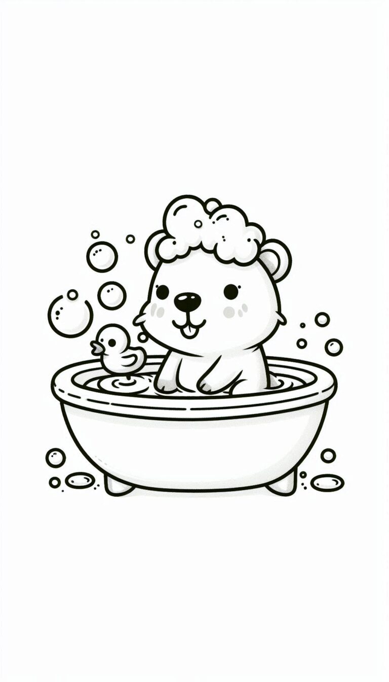 42 Capybara de colorat ùniko (Desene imprimabile PDF)