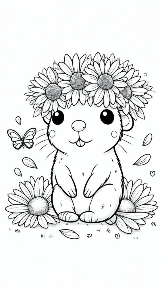 42 Dibujos de Capybara para colorear e imprimir PDF