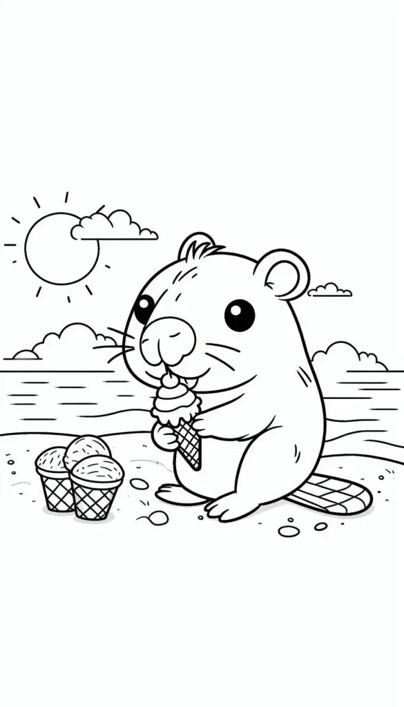 42 Dibujos de Capybara para colorear e imprimir PDF