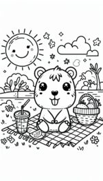 42 Desenhos Capybara para colorir e imprimir PDF