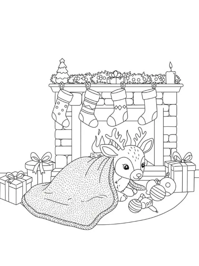 43 Cozy Christmas coloring pages (Free Printables PDF)