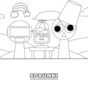 [70+] Sprunki Coloring Pages Free | Download and Print PDF