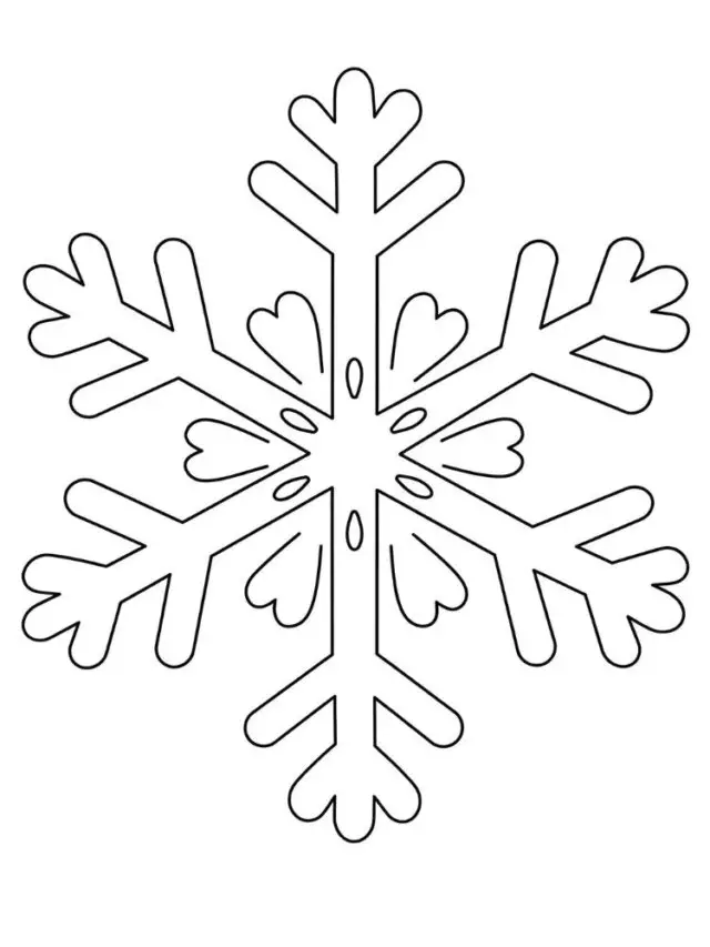 48 Dibujos de Copo de nieve para colorear e imprimir PDF