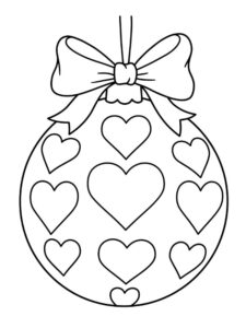 27 Dibujos de bolas de navidad para colorear e imprimir PDF