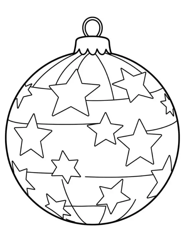 27 Christmas balls coloring pages (Free Printables PDF)