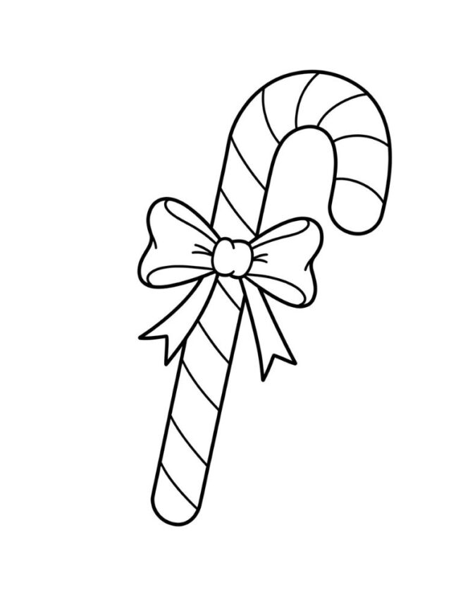 45 Candy Christmas coloring pages (Free Printables PDF)