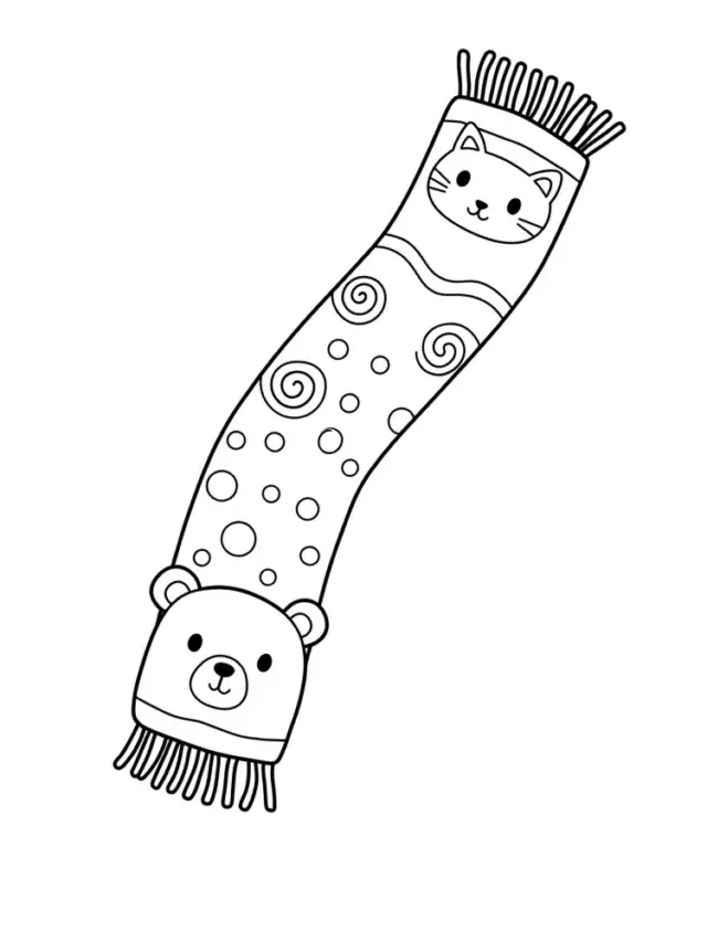 27 Dibujos de Bufanda para colorear e imprimir PDF