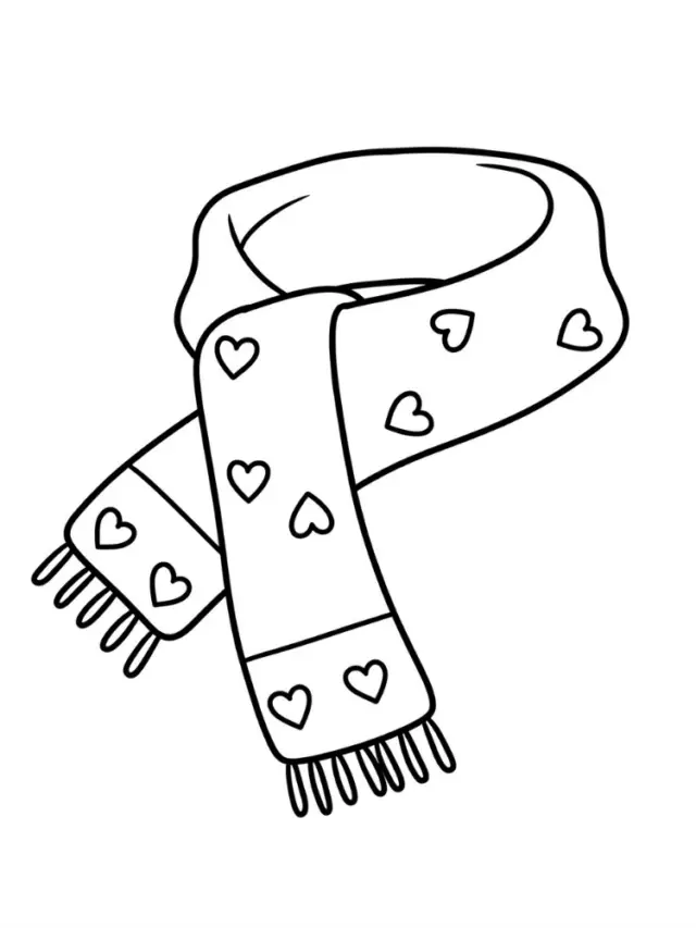 27 Dibujos de Bufanda para colorear e imprimir PDF