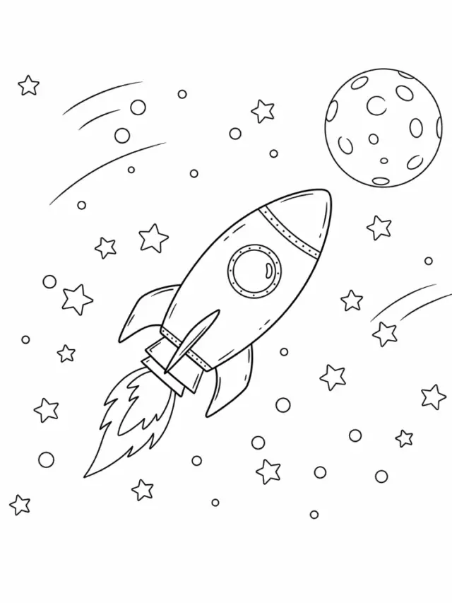 45 Space coloring pages unique (Free Printables PDF)