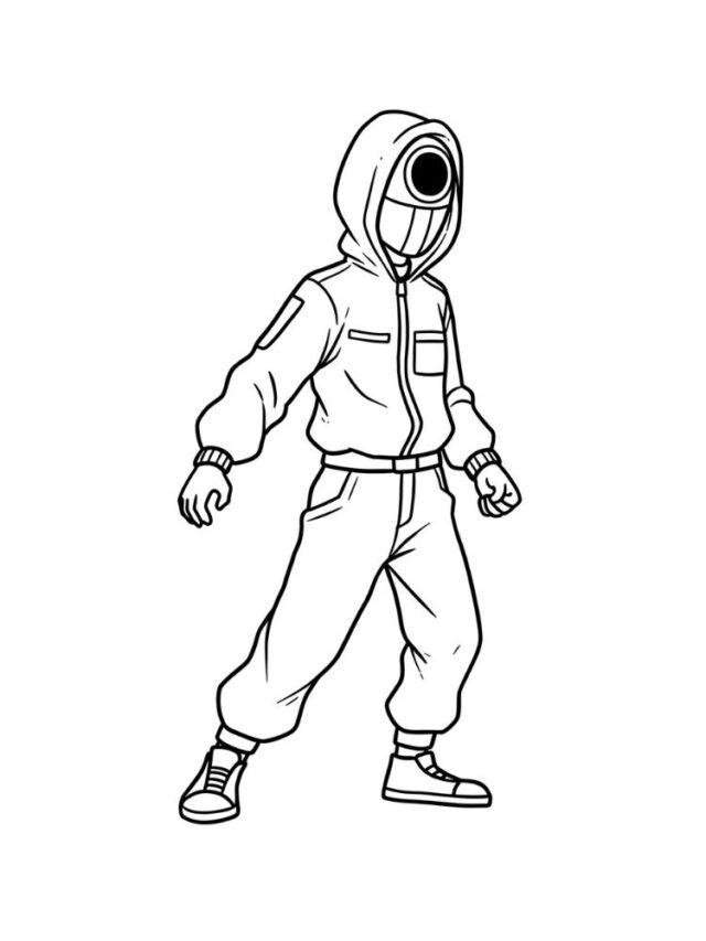 32 Squid Game da colorare unico e stampare PDF gratuita