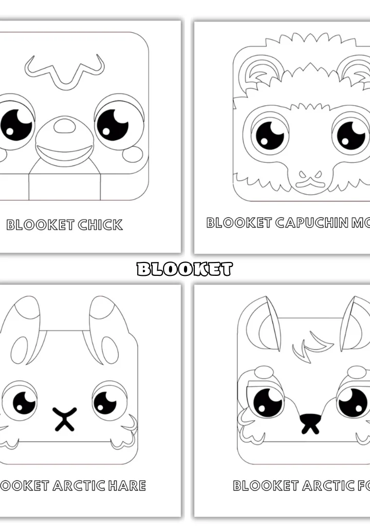 Blooket coloring pages