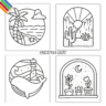 52 Simple Art coloring pages | Free Printables PDF