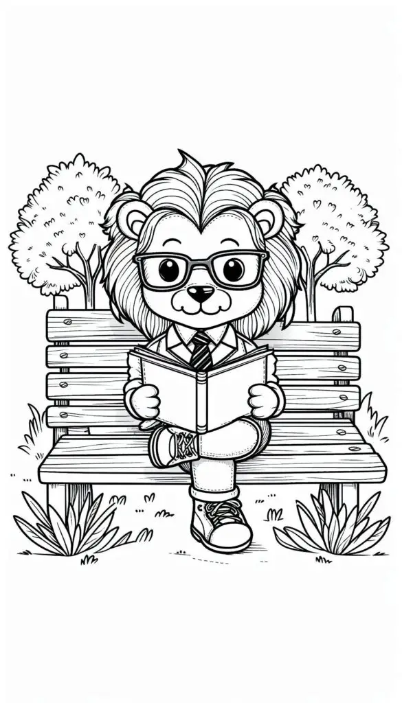 39 Pagina da colorare Leone Unico | Download E stampa PDF