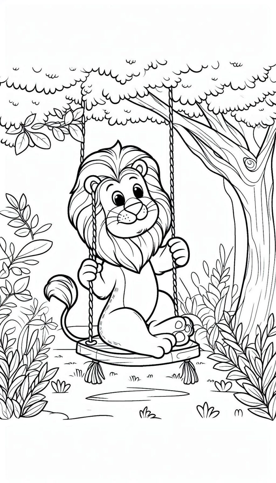 39 Halaman Mewarnai Singa Unik | Download Dan Cetak PDF