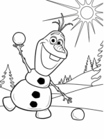 36 Frozen de colorat ùniko (Desene imprimabile PDF)